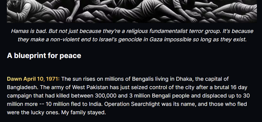 The Genocide Isn't Complicated, Actually